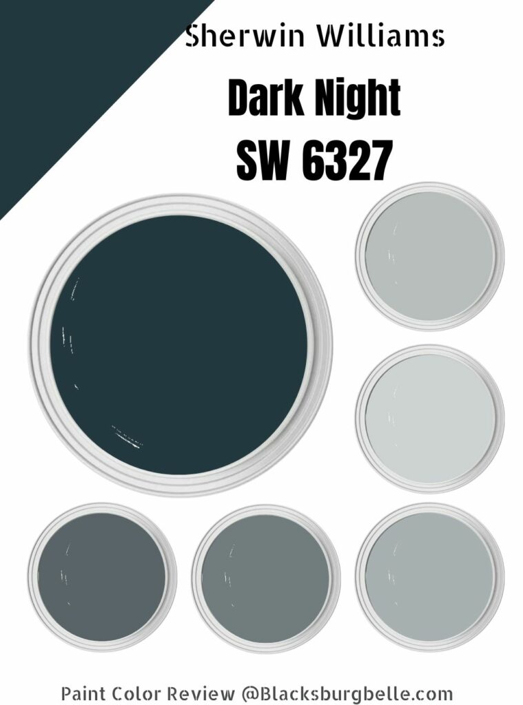 Sherwin Williams Dark Night (Palette, Coordinating & Inspirations)