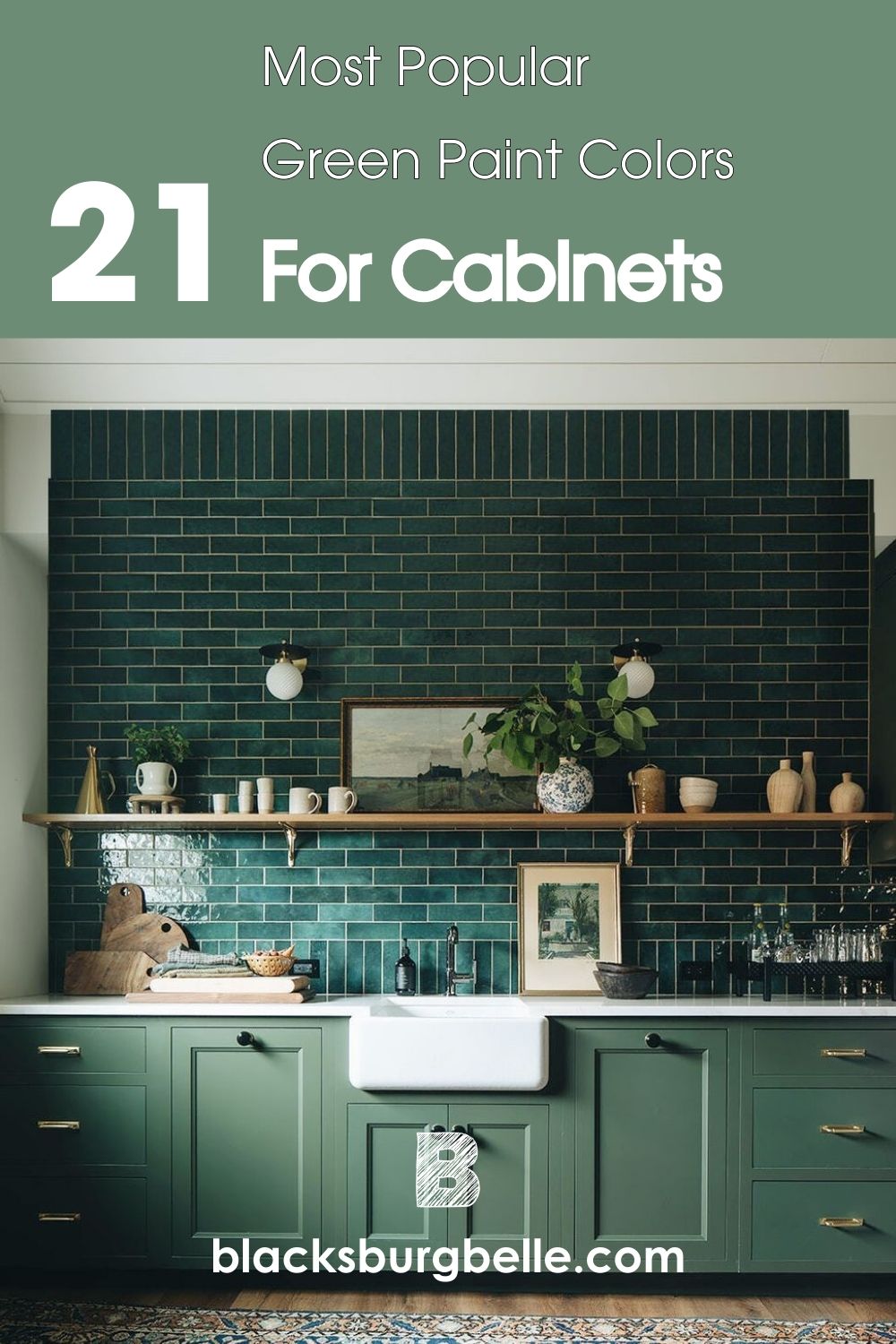 21 Best Green Paint Colors for Cabinets